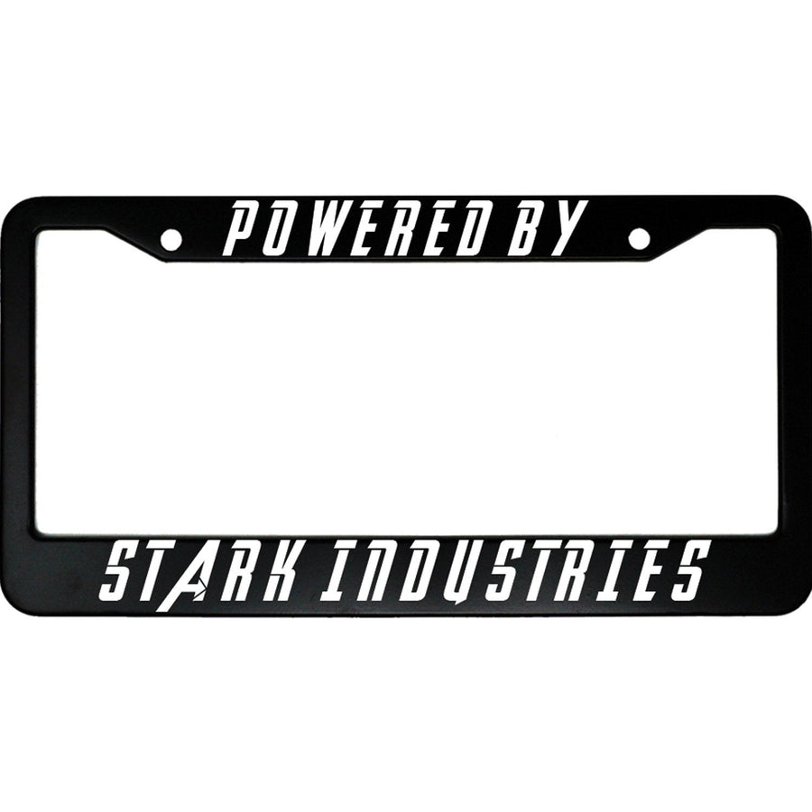 Powered By Stark Industries Ironman Avengers License Plate Frame